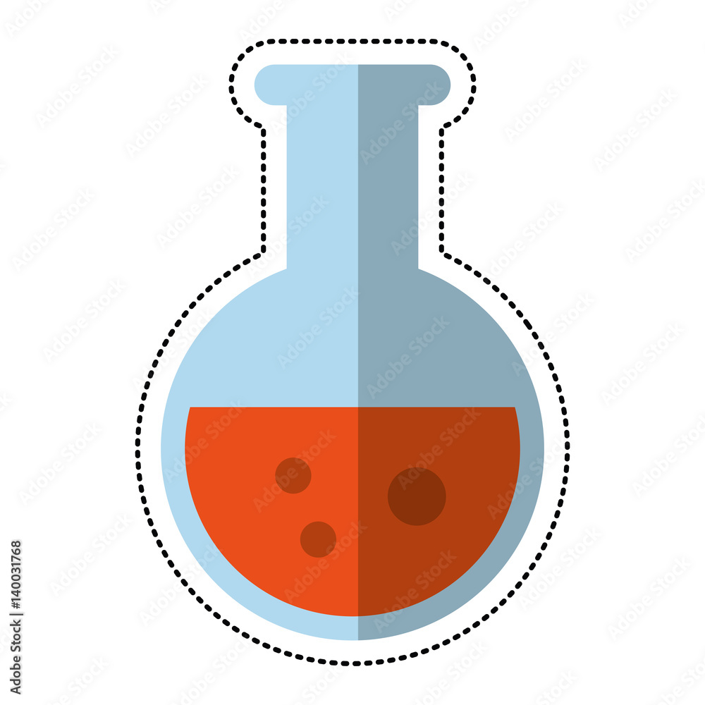 cartoon test tube chemistry school vector illustration eps 10 Stock ...