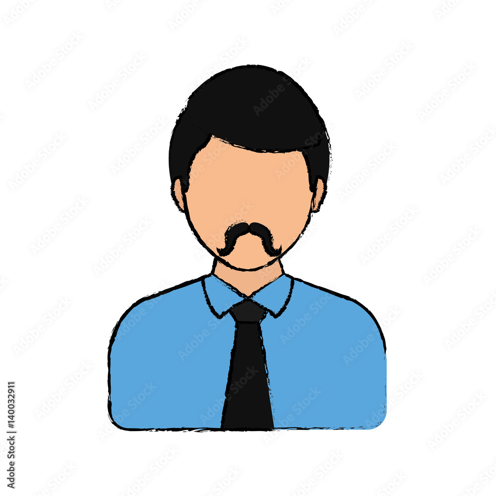 Men faceless profile icon vector illustration graphic design Stock ...