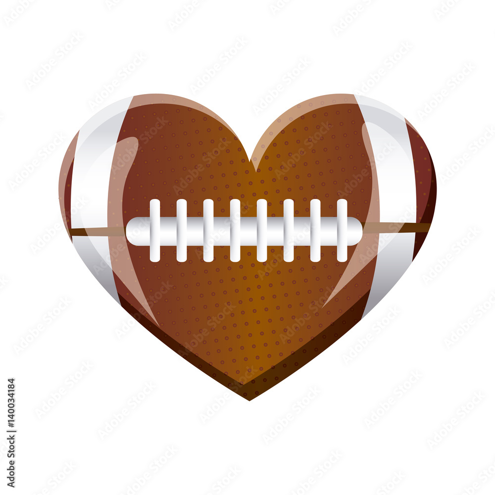 white background of heart with texture of football ball vector ...