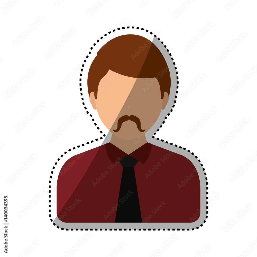 Men faceless profile icon icon vector illustration graphic design Stock ...