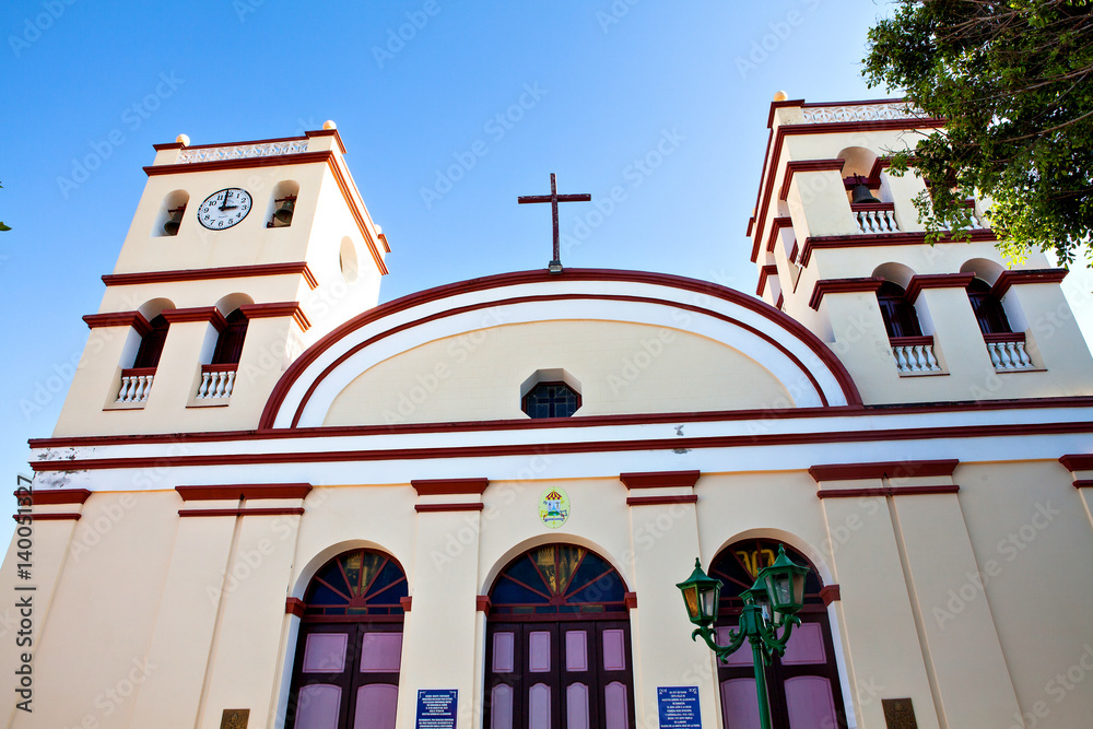 Baracoa, Cuba: Catedral de Nuestra Senora de la Asuncion on the central ...