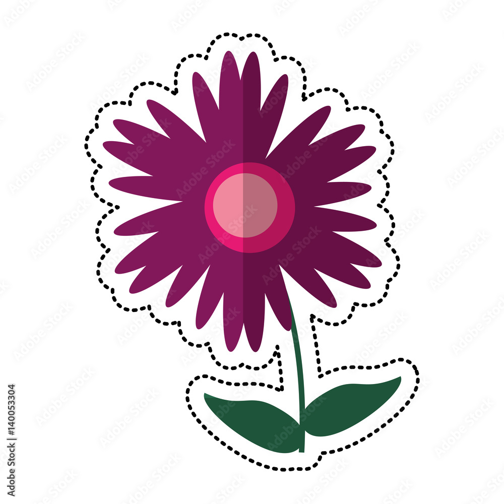 cartoon magnolia flower natural vector illustration eps 10 Stock Vector ...