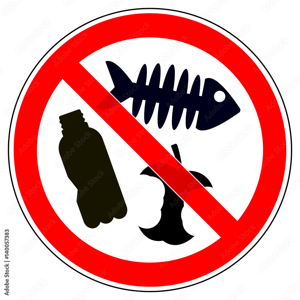 srr199 SignRoundRed - german - Verbotszeichen: Gräte / Apfel ...