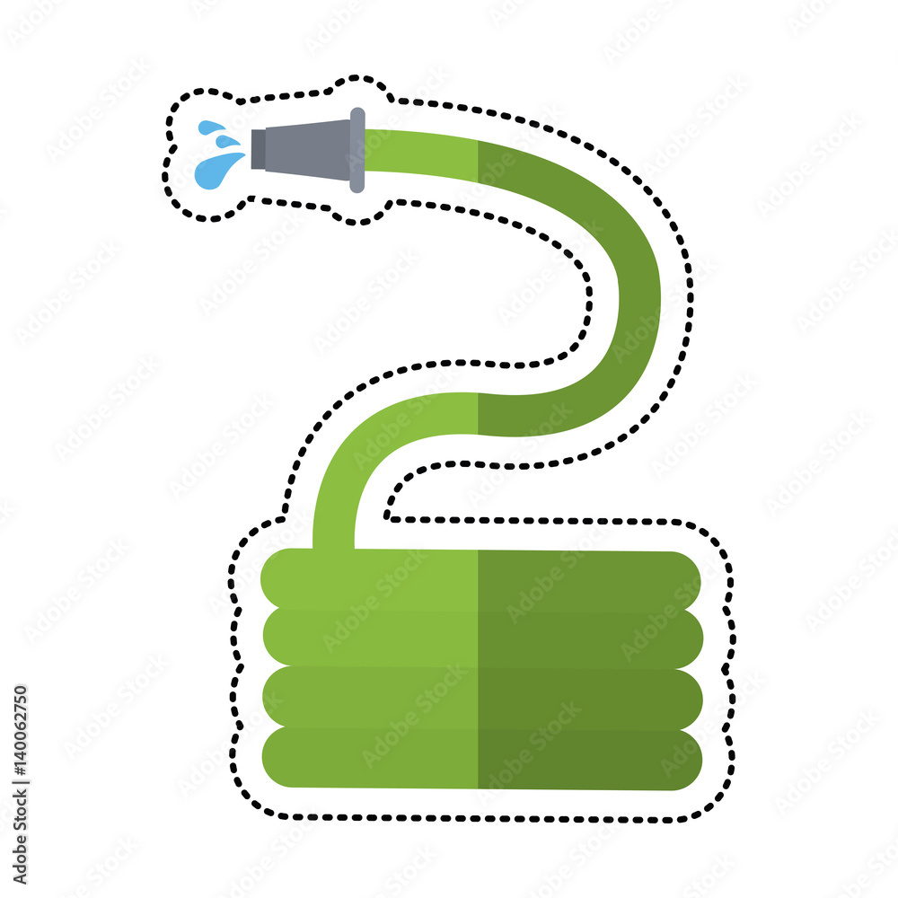 cartoon garden water hose vector illustration eps 10 Stock Vector ...