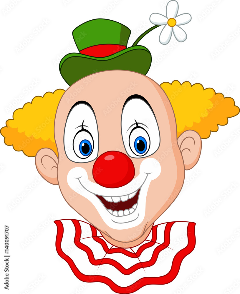 Happy Clown Face Clipart