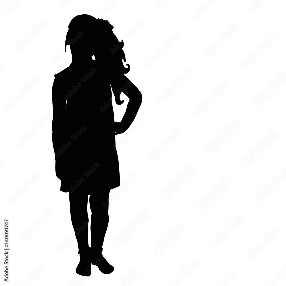 Girl Silhouette Standing