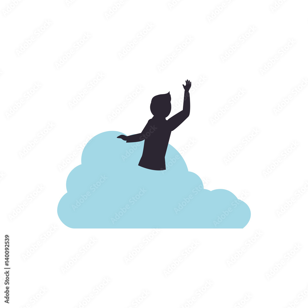 Stockvector Ladder to heaven icon vector illustration graphic design ...