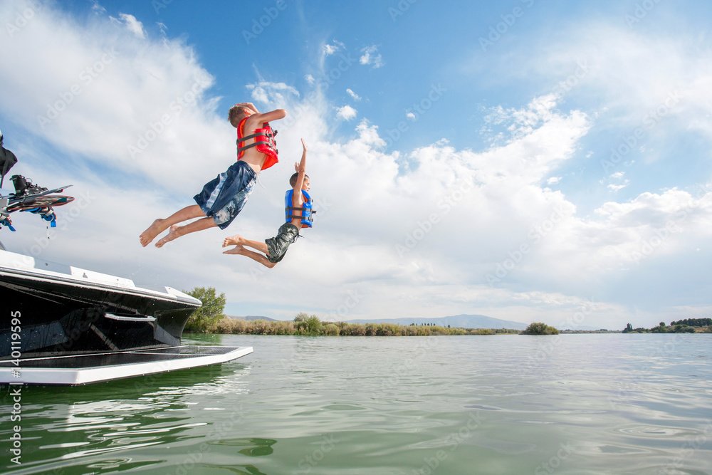 Summer Boating Fun Stock Photo | Adobe Stock