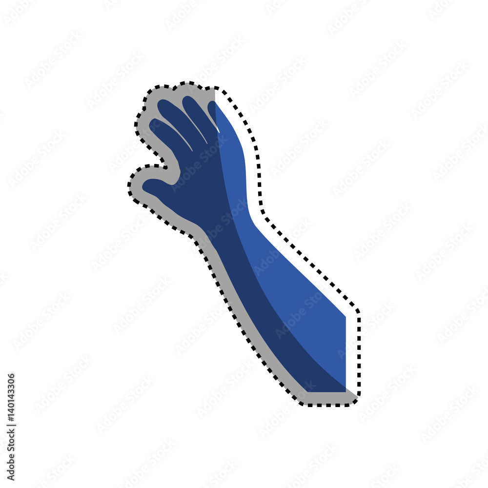 Human arm silhouette icon vector illustration graphic design Stock ...