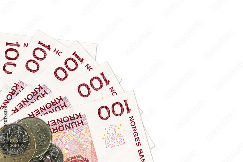Norwegian Krone Bills And Coins