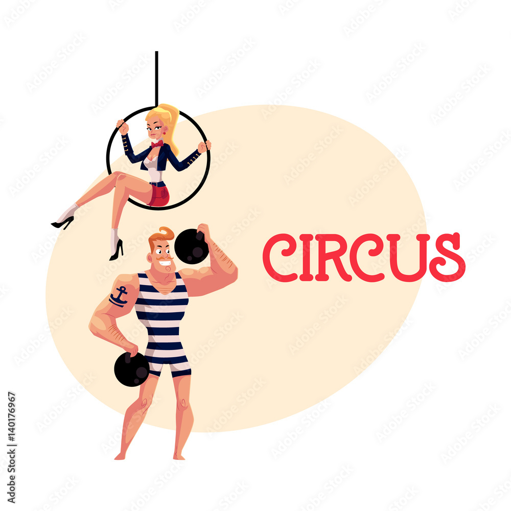 Circus Acrobat Cartoon