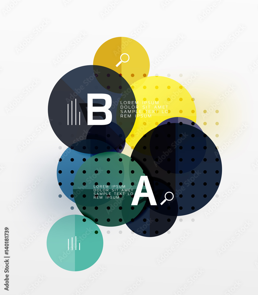 Round modern circle option infographic diagram Stock Vector | Adobe Stock