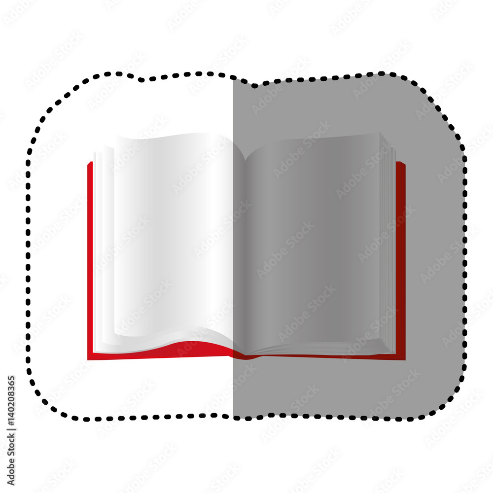 red book open icon, vector illustraction design image Stock Vector ...