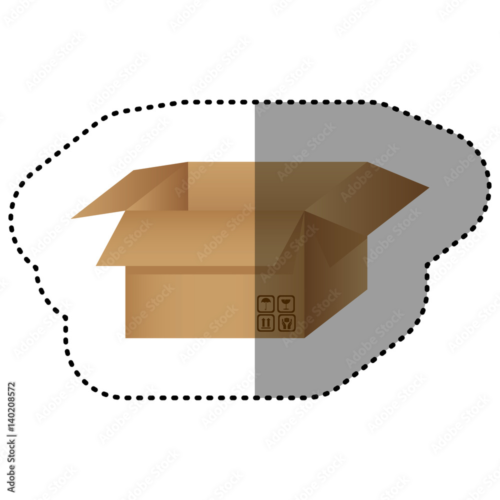 box open with symbols icon, vector illustaction design Stock Vector ...