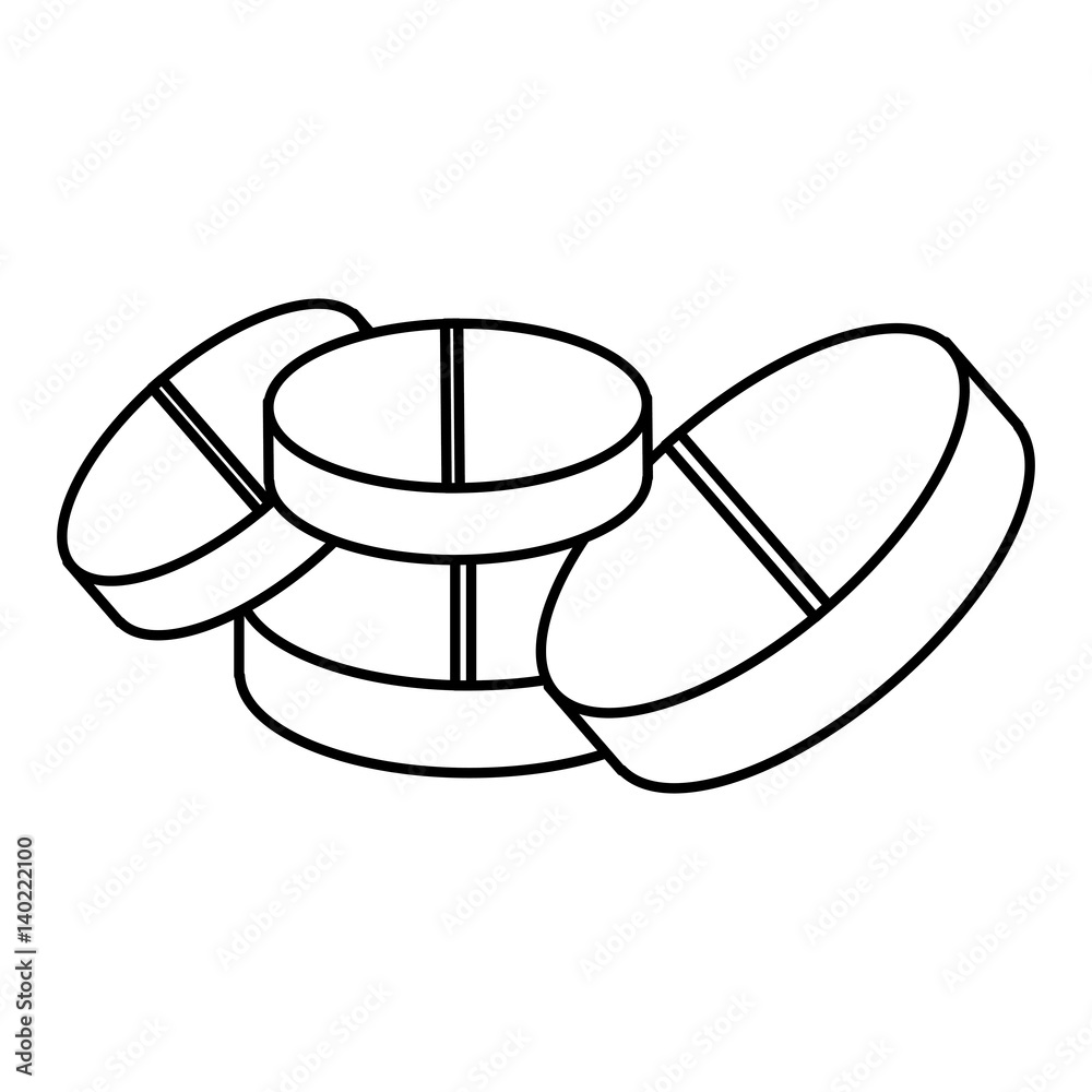 figure tablets treatment icon, vector illustraction design image Stock ...