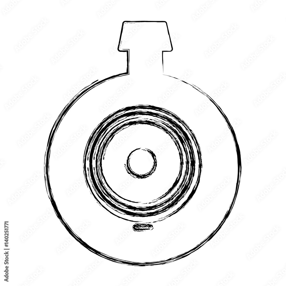 monochrome sketch of video security camera lens vector illustration ...
