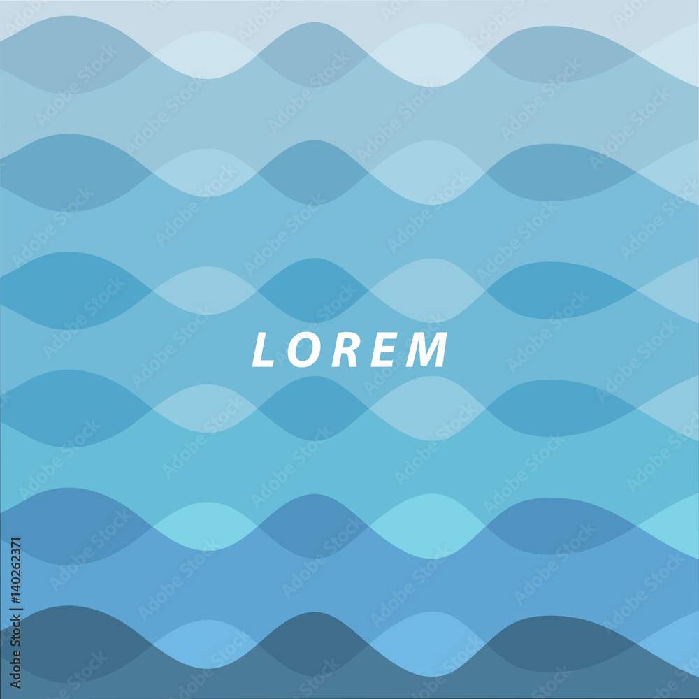 aqua blue abstract background. smooth wavy lines, abstract wave ...