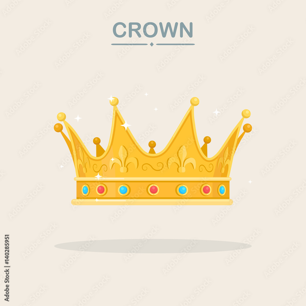 Royal gold crown for queen, princess, king. Awards for winner ...