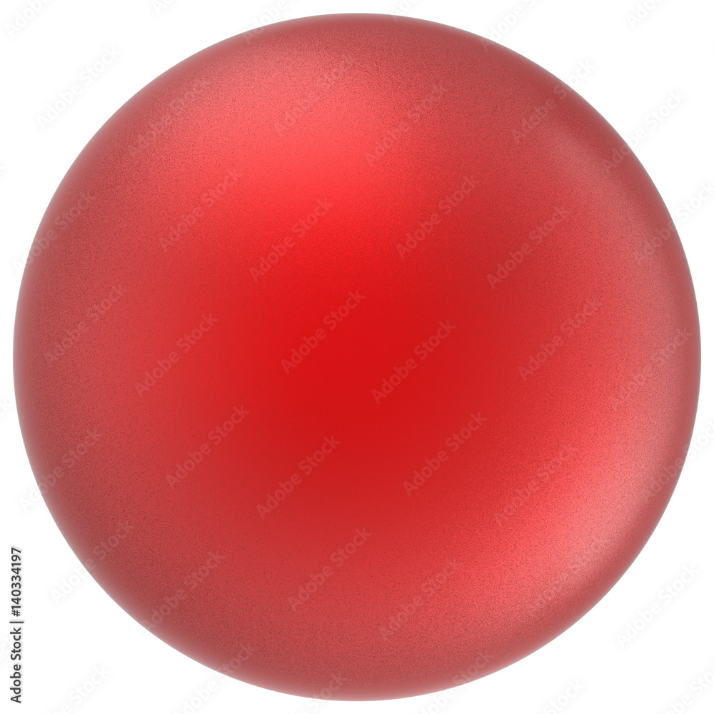 3d Sphere Shape Red
