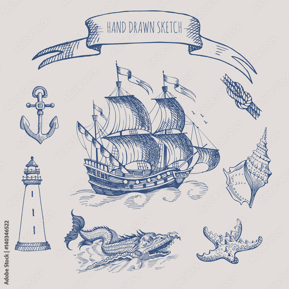 Caravel Drawing
