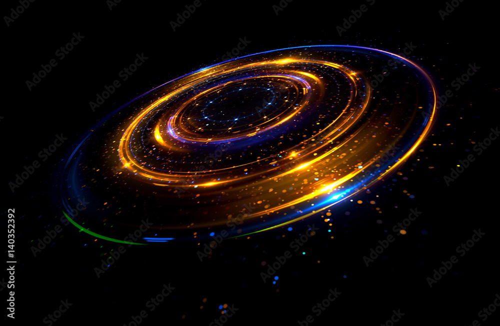 Glow effect. Glint galaxy. Abstract rotational universe. Power energy ...