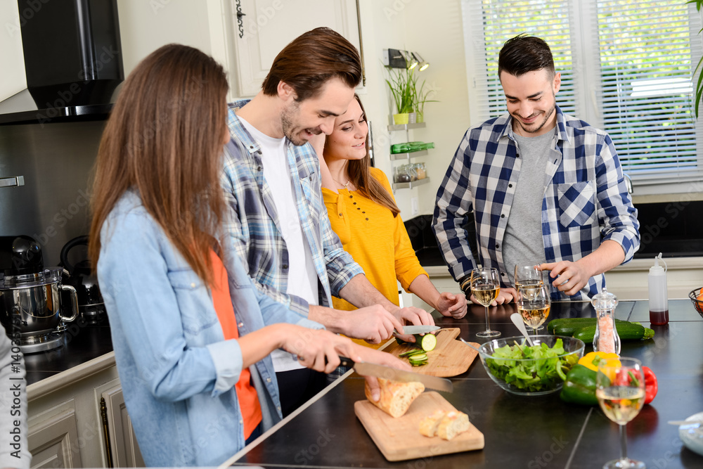 People Cooking Together