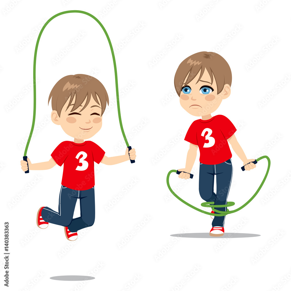 Boy Jump Rope Clipart