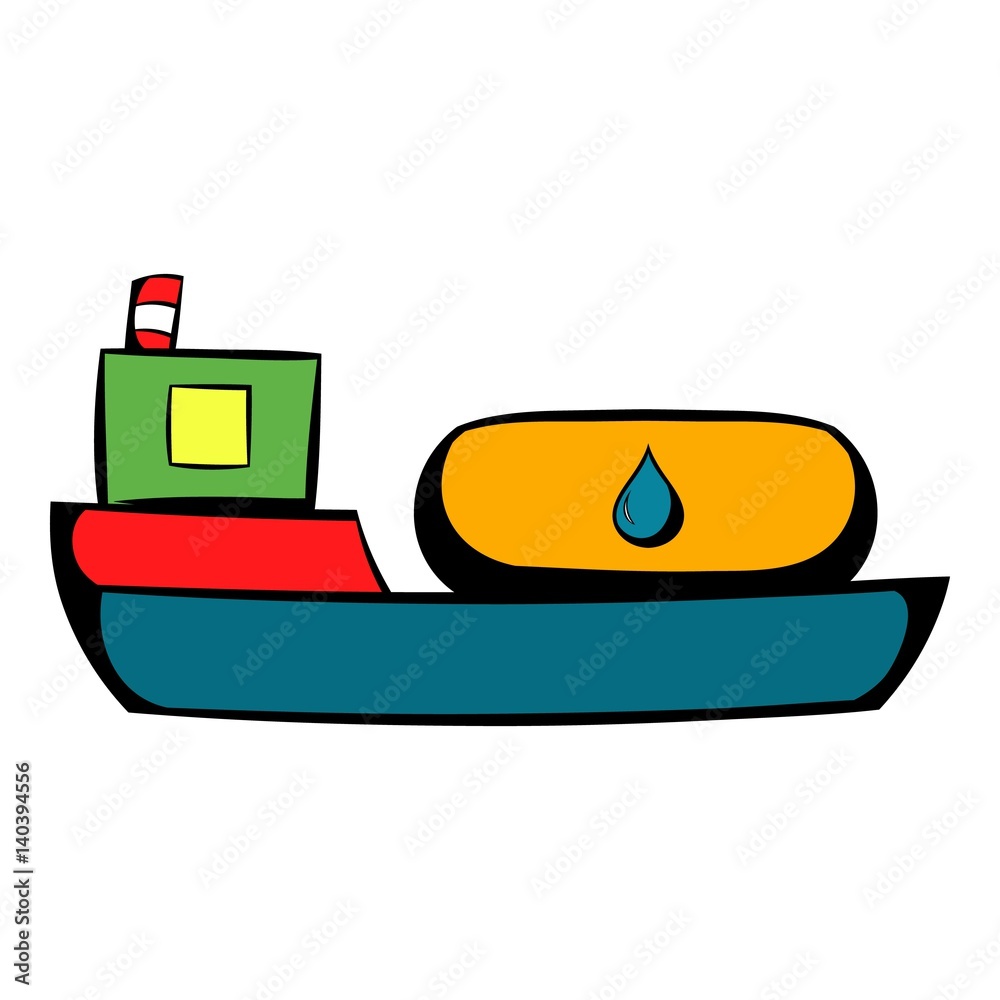 Oil tanker icon, icon cartoon Stock Vector | Adobe Stock