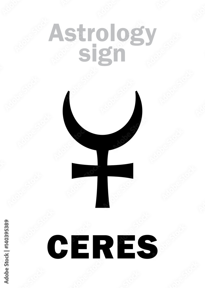 Astrology Alphabet: CERES (Demeter), Little planet, main asteroid ...