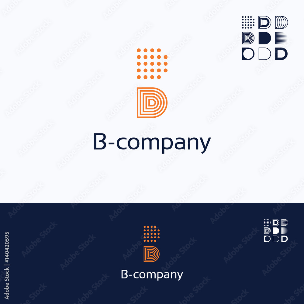 B company logo Stock Vector | Adobe Stock