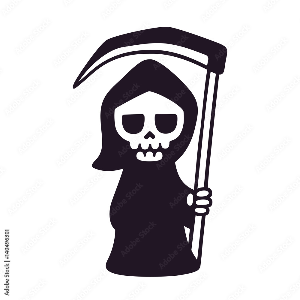 Cute cartoon death Stock Vector | Adobe Stock