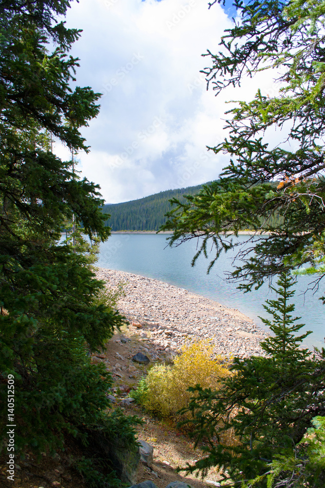 Nature of the Jefferson Lake Recreation Area, Colorado Stock Photo ...