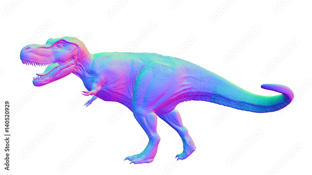 colorful Tyrannosaurus rex, anatomically correct T-rex dinosaur from ...