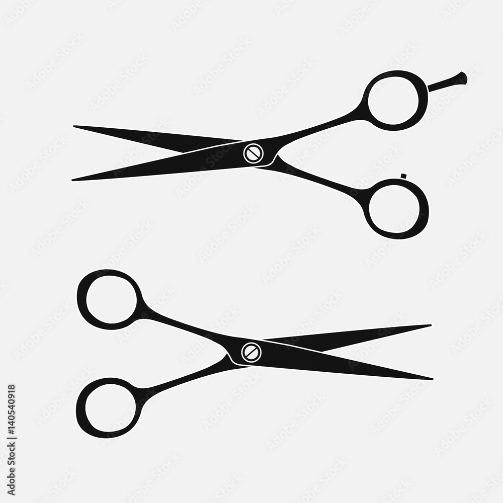 Hair Cutting Shears Vector