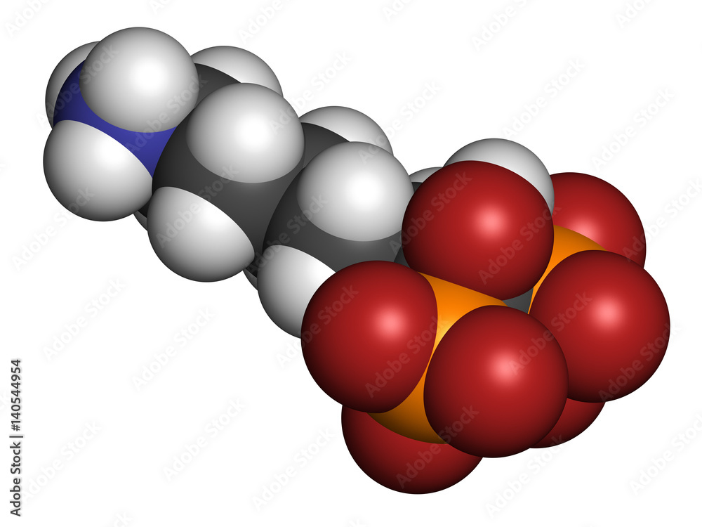 Neridronic acid drug molecule. Used for treatment of osteogenesis ...