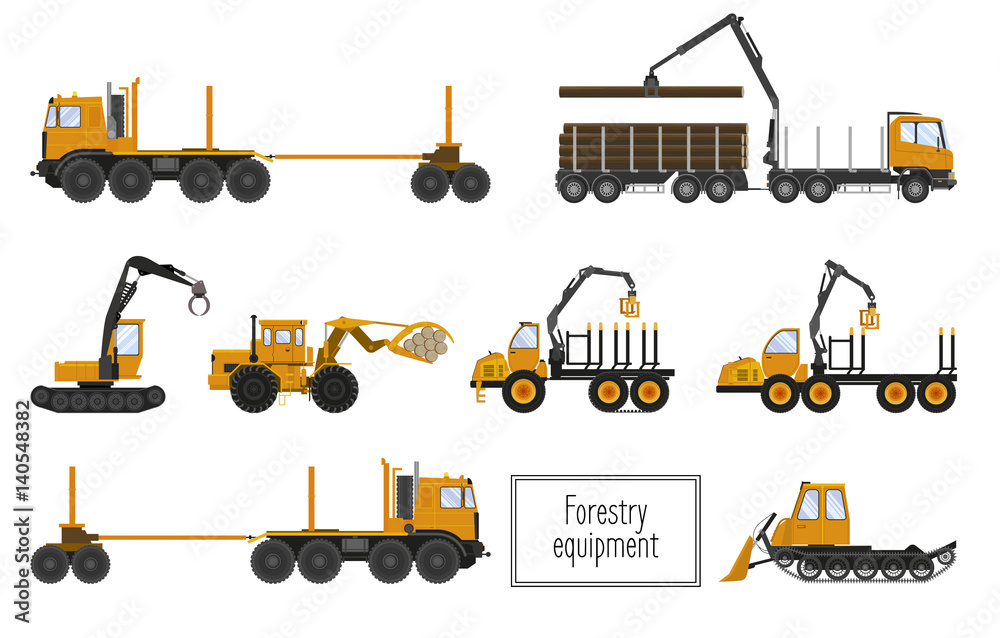 Logging Equipment Clipart
