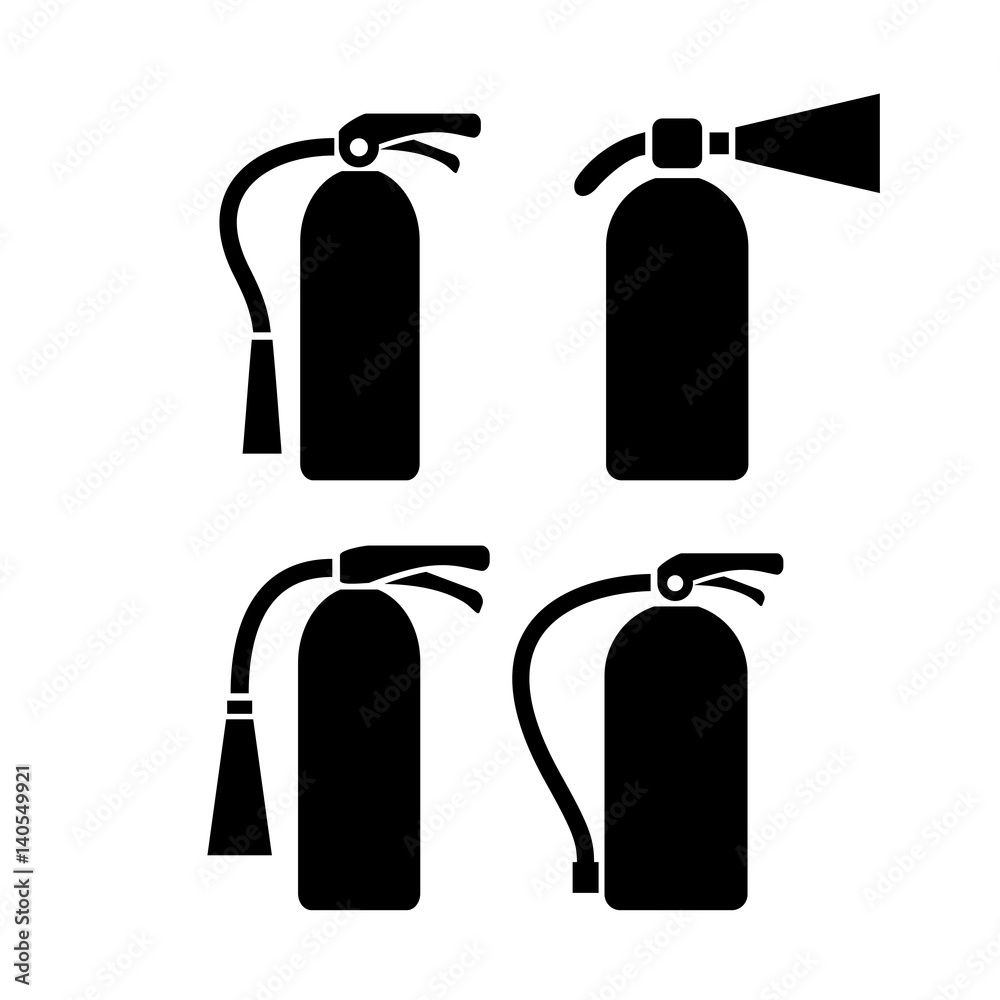 Fire extinguisher vector pictogram Stock Vector | Adobe Stock