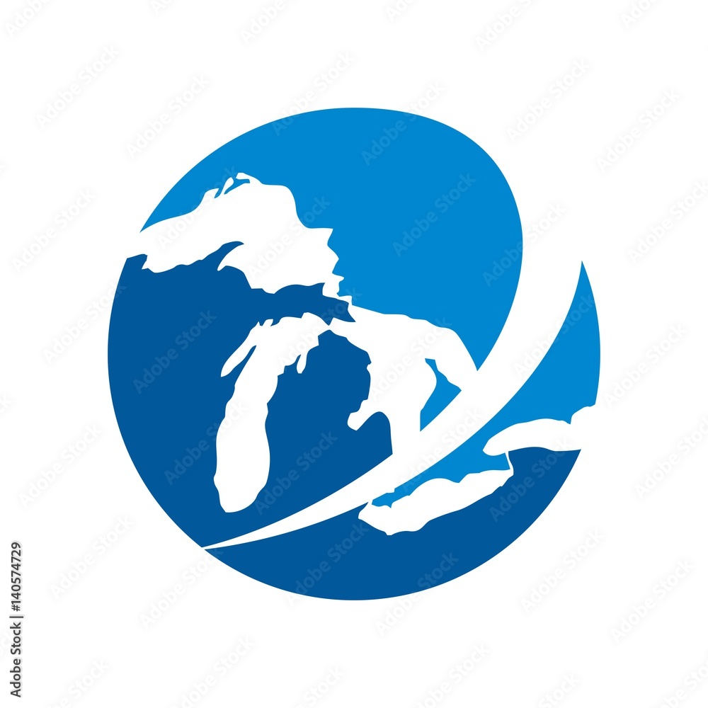 great lake logo vector. Stock Vector | Adobe Stock