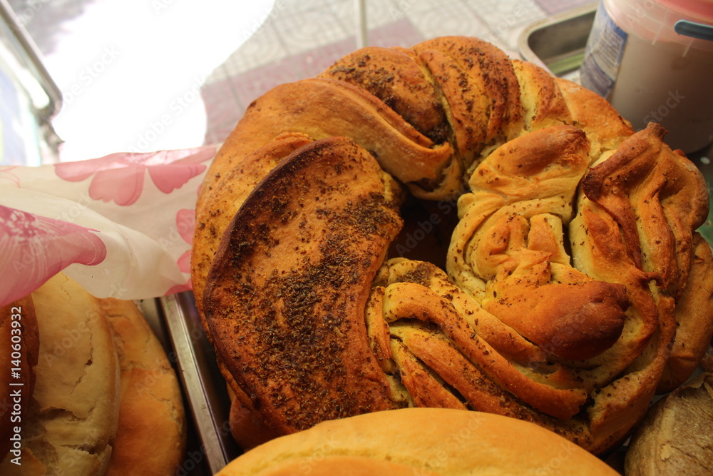 Amdo Tibetan Tibet Bread Baked Brown Traditonal Xunhua Qinghai China ...