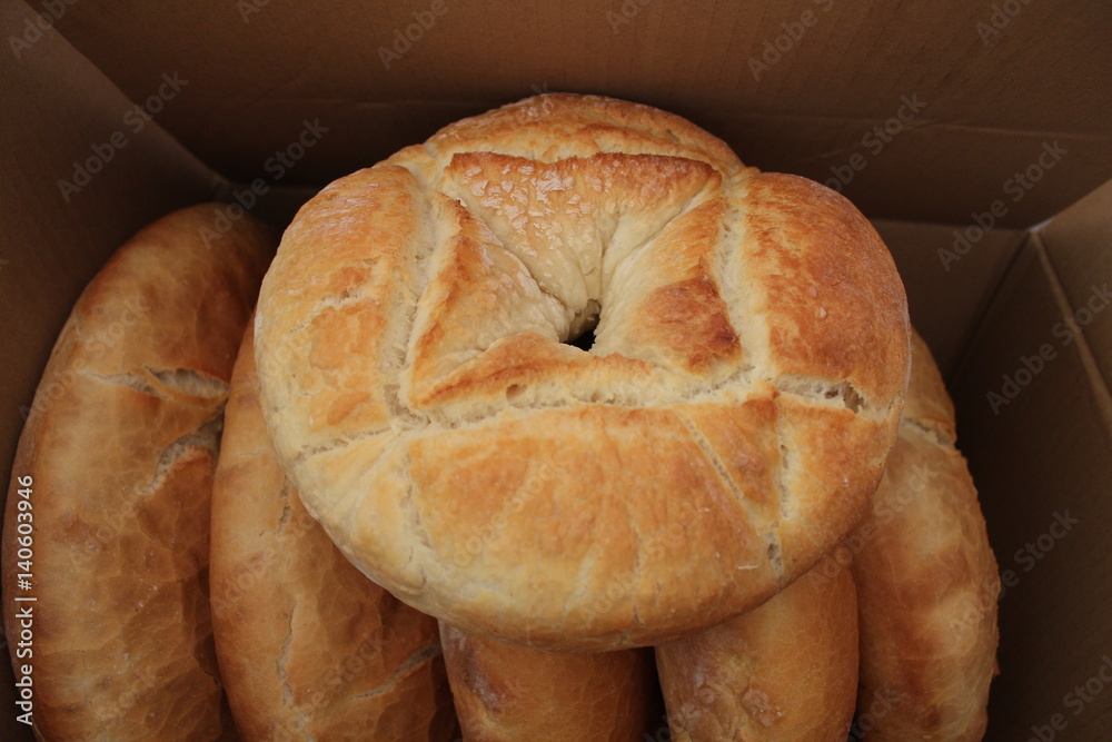 Amdo Tibetan Tibet Bread Baked Brown Traditonal Xunhua Qinghai China ...