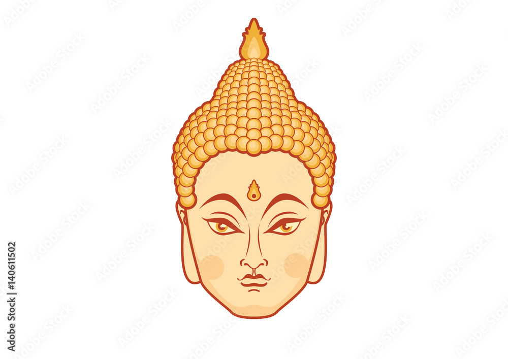 Buddha Head Vector