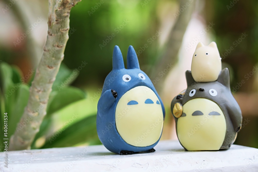 Thailand, March 2016 : This is Totoro and friends model figures ...