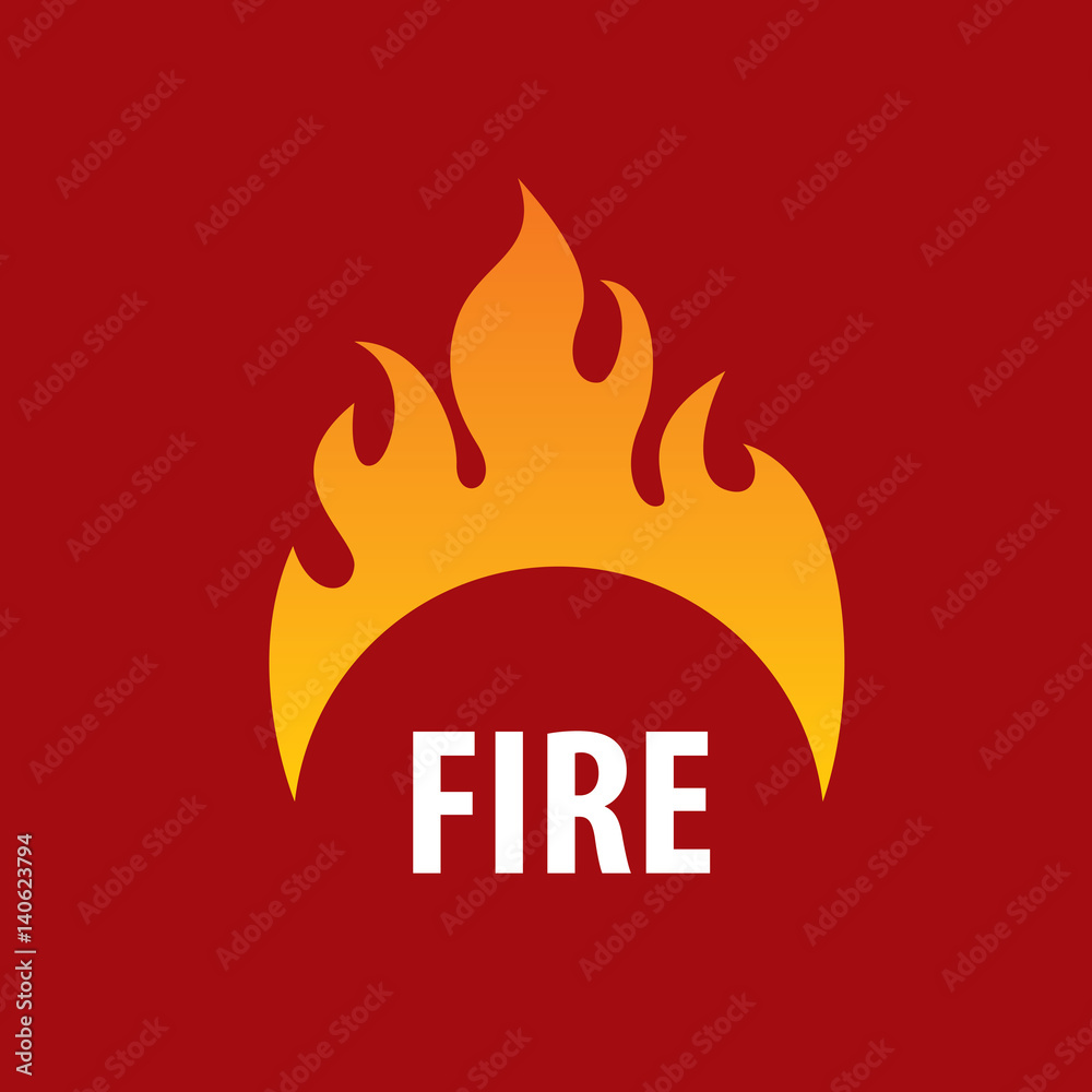 fire vector logo Stock Vector | Adobe Stock
