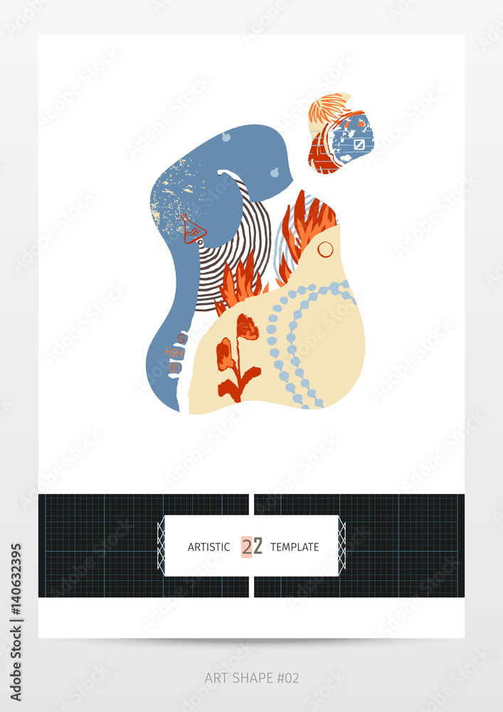 artistic card template Stock Vector | Adobe Stock