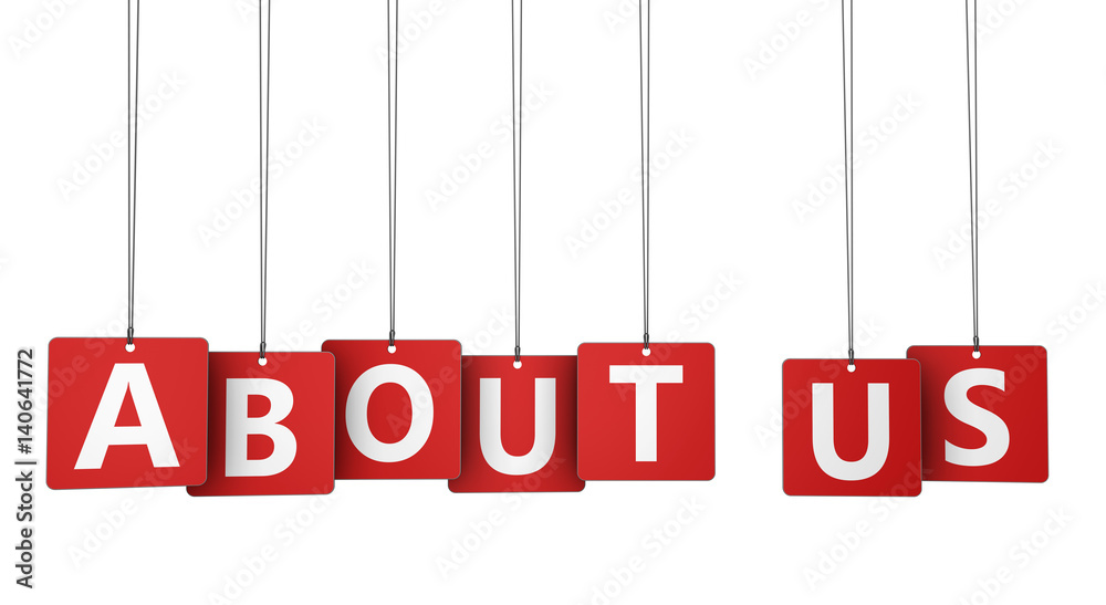 About Us Sign Tags Stock Illustration | Adobe Stock
