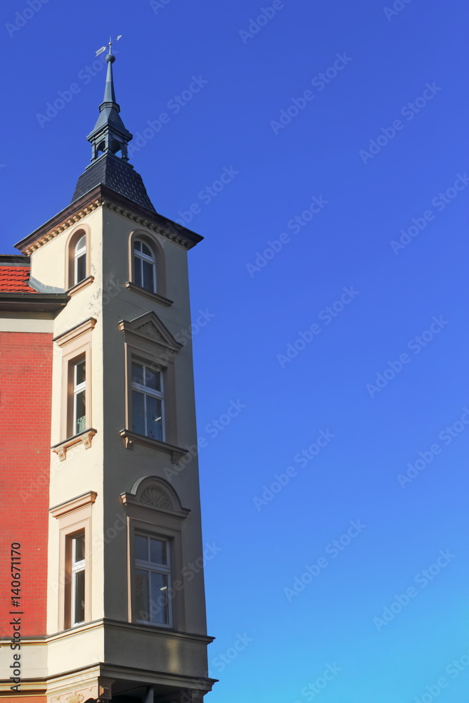 Sanierter Altbau mit Erker Stock-Foto | Adobe Stock