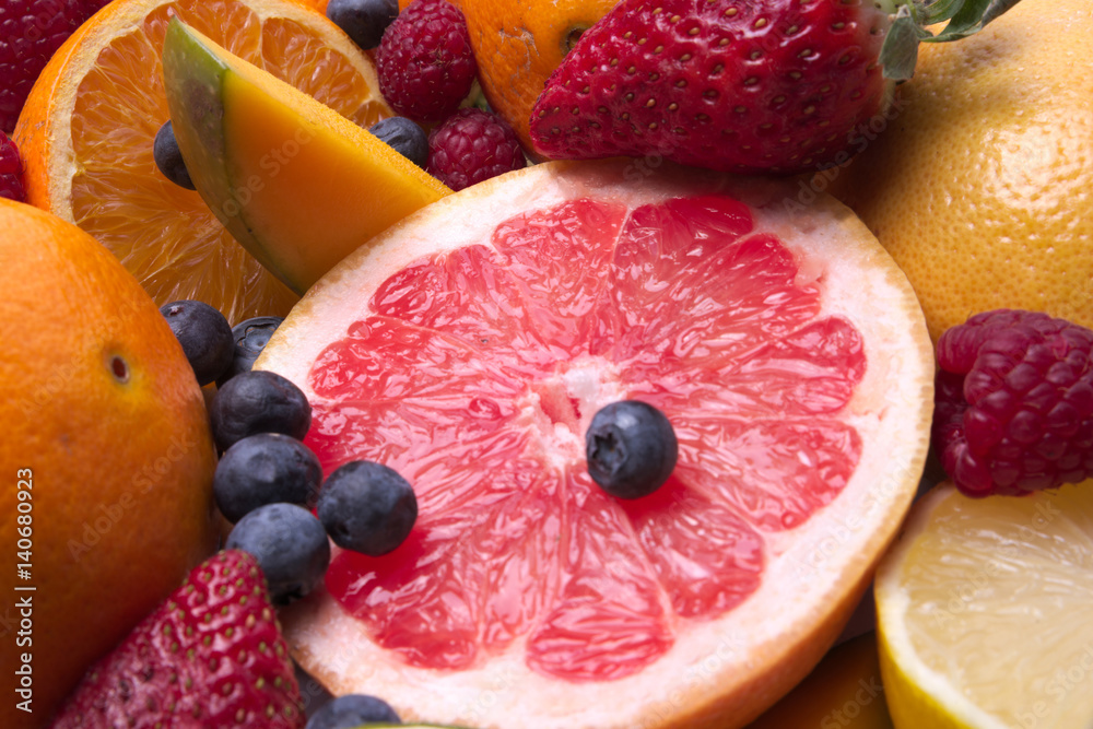 Verschiedene Obstsorten Stock-Foto | Adobe Stock