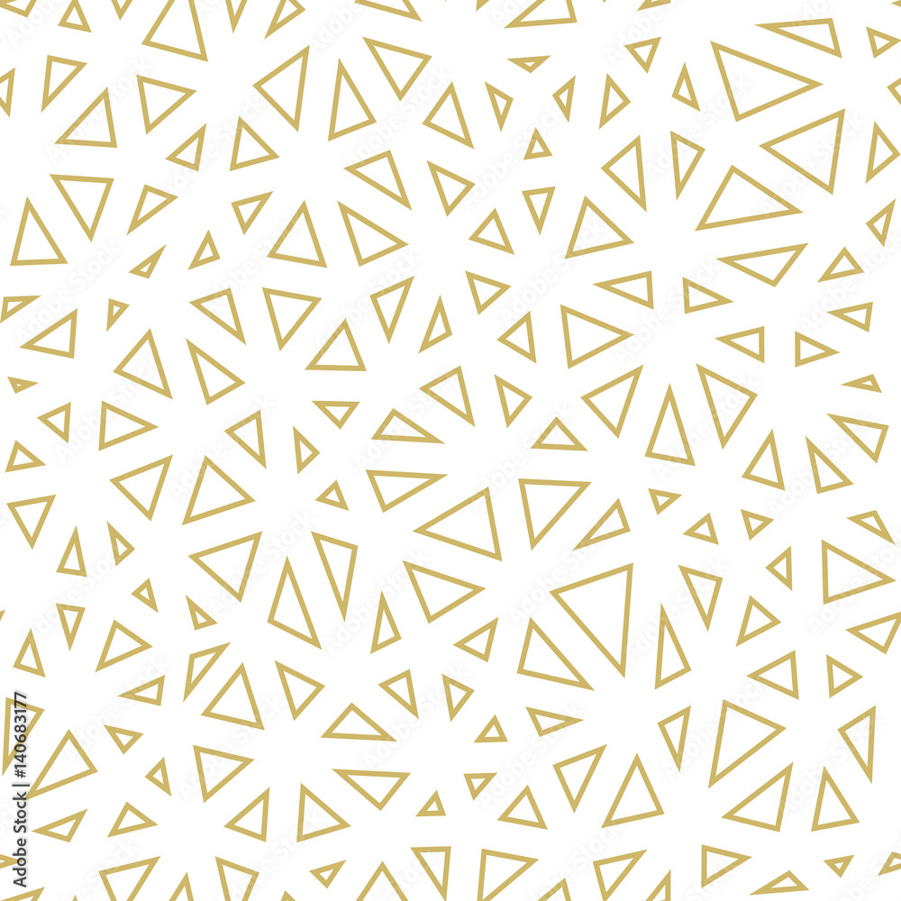 Seamless abstract vector pattern with irregular linear triangles Stock ...