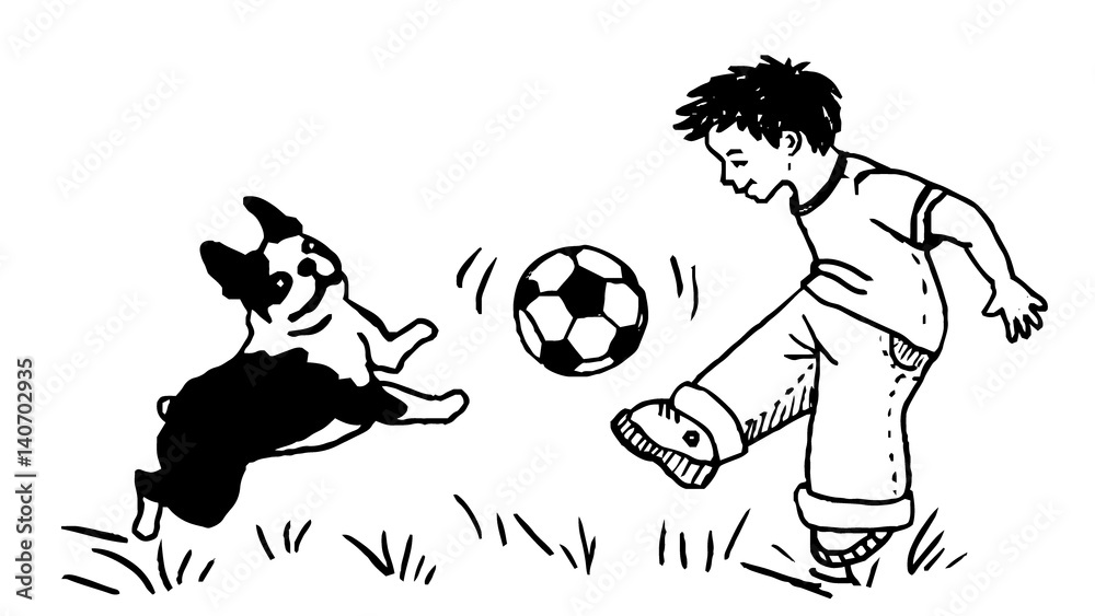 Dog Playing Fetch Clipart
