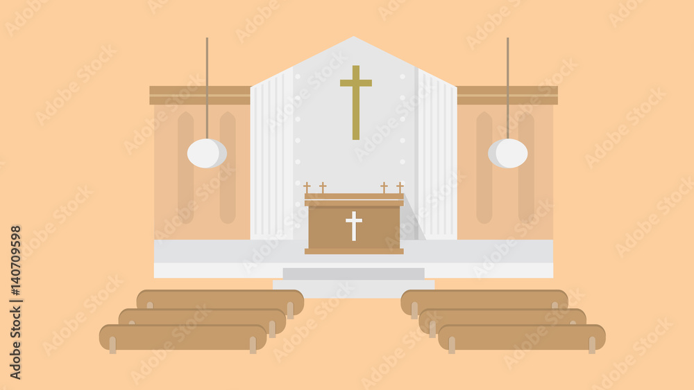Church Background Stock Vector | Adobe Stock
